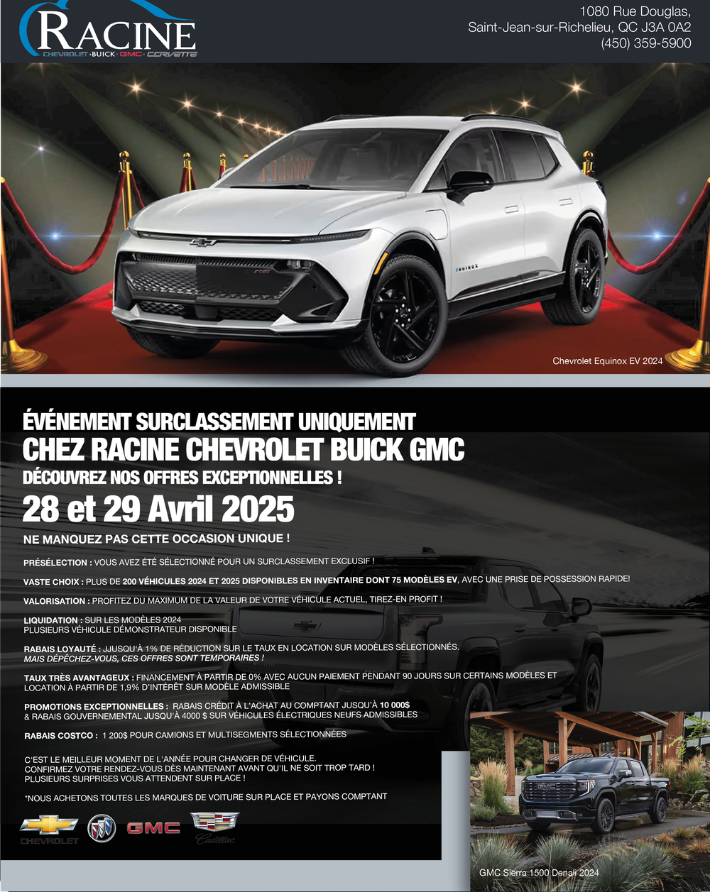 Racine Chevrolet Buick GMC Ltée - Evenement-VIP